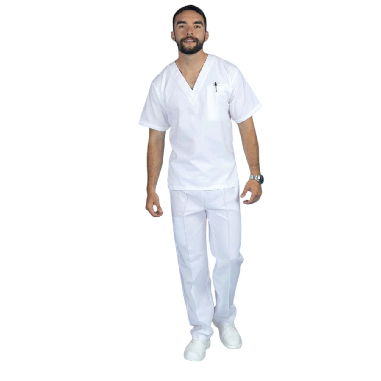 Filipina De Enfermeria Hombre Enfermero Ligera Blanco Charly – Medicci ...